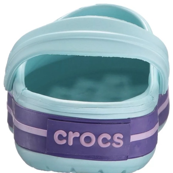 CROCS | Shoes | Crocs Ice Blue Aqua Purple Shoes Sandals | Poshmark